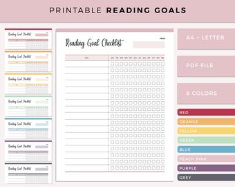 Monthly Reading Journal - Etsy