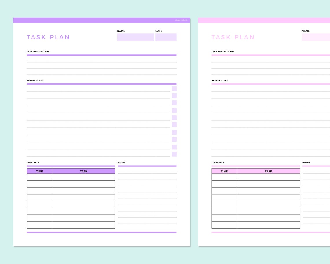 Editable Task Planner Printable, ADHD Task Planner, Project Planner ...