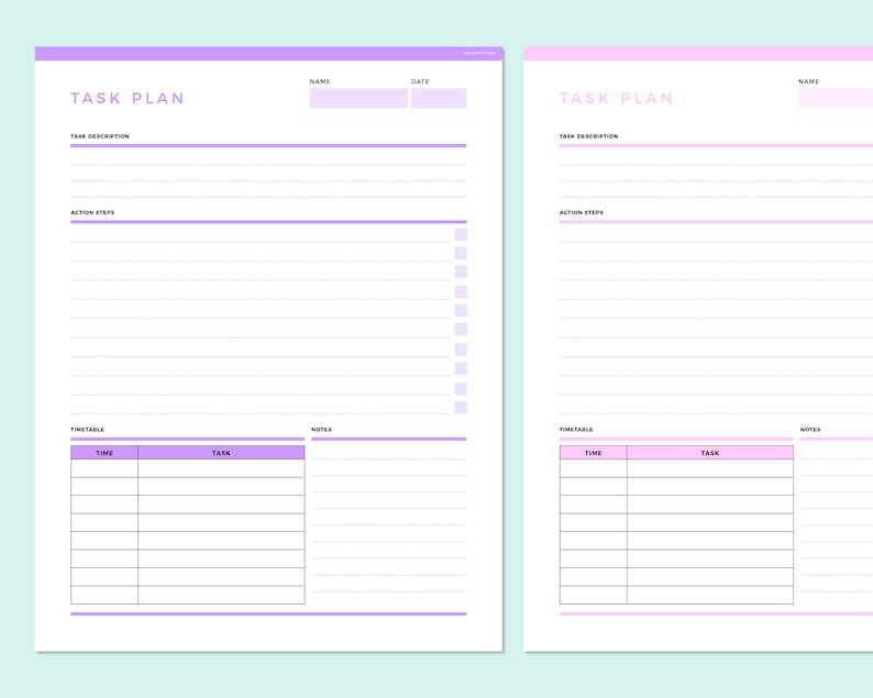 Editable Task Planner Printable ADHD Task Planner Project - Etsy Australia