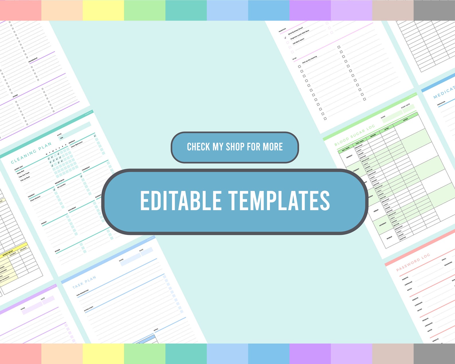 Editable Inventory Tracker Printable, Fillable Inventory Sheet ...