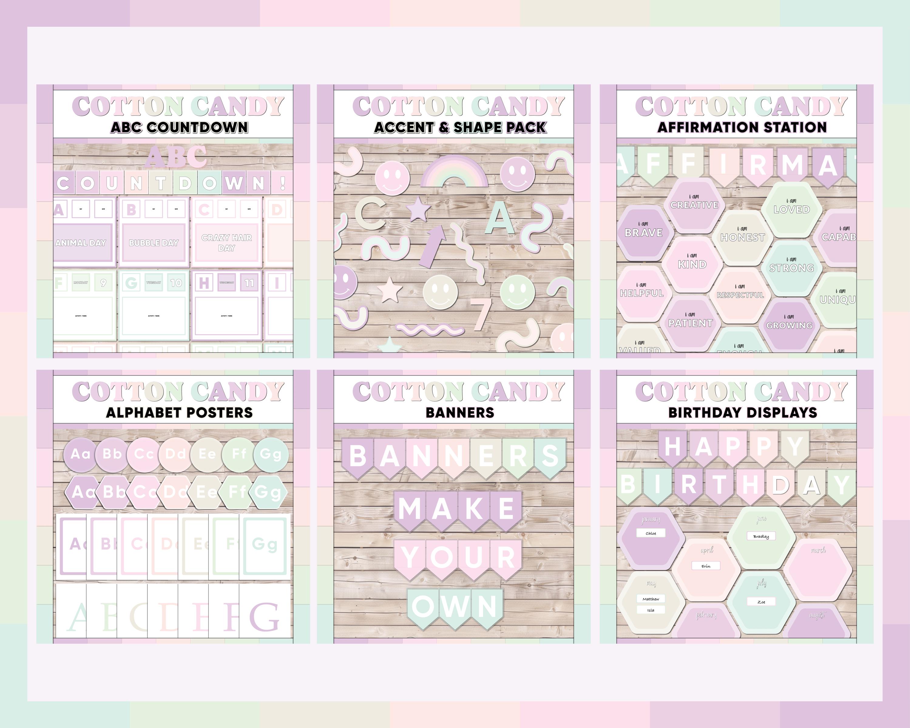Pastel Classroom Decor Bundle | Pale Purple Pink Classroom Theme ...