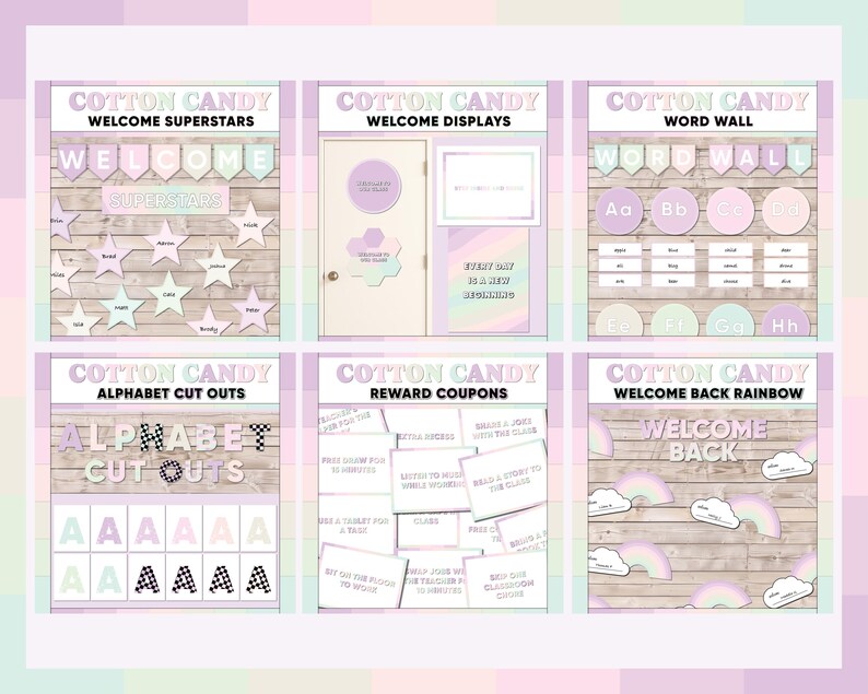 Pastel Classroom Decor Bundle - Printables for Teachers - Etsy