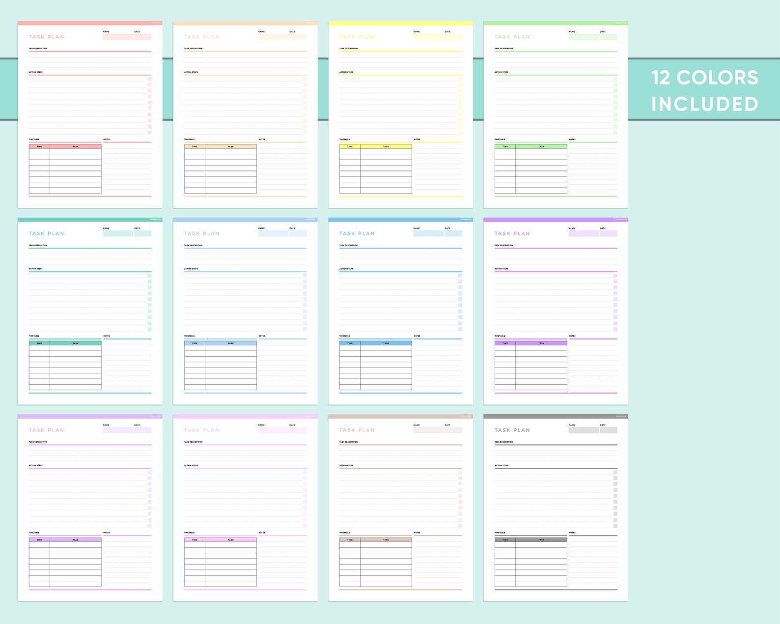 Editable Task Planner Printable ADHD Task Planner Project - Etsy