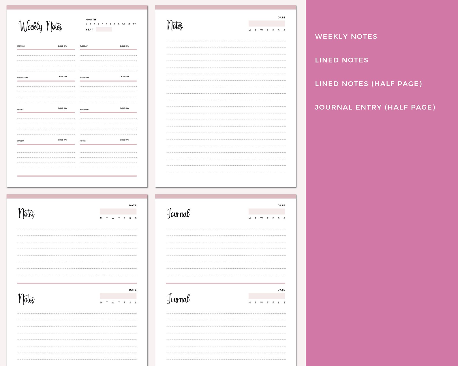 IVF Planner Printable, TTC Journal, Fertility Planner, IUI Medication ...