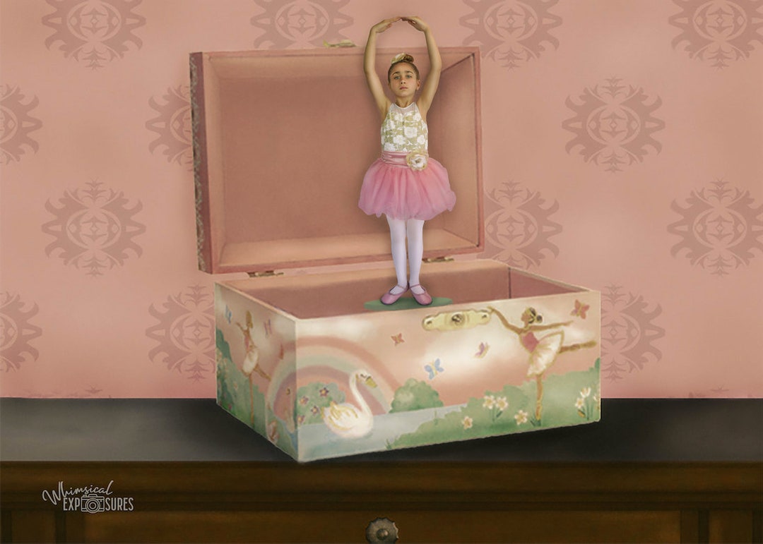 Digital Backdrop, Ballerina, Music Box, Child, Toddler, Jewelry Box ...