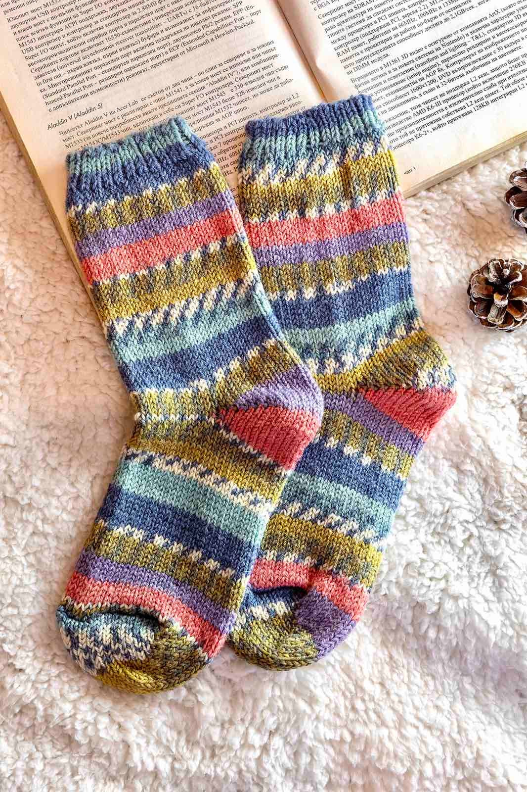 Hand Knitted Wool Socks Extra Thick Socks Warm Winter Socks - Etsy