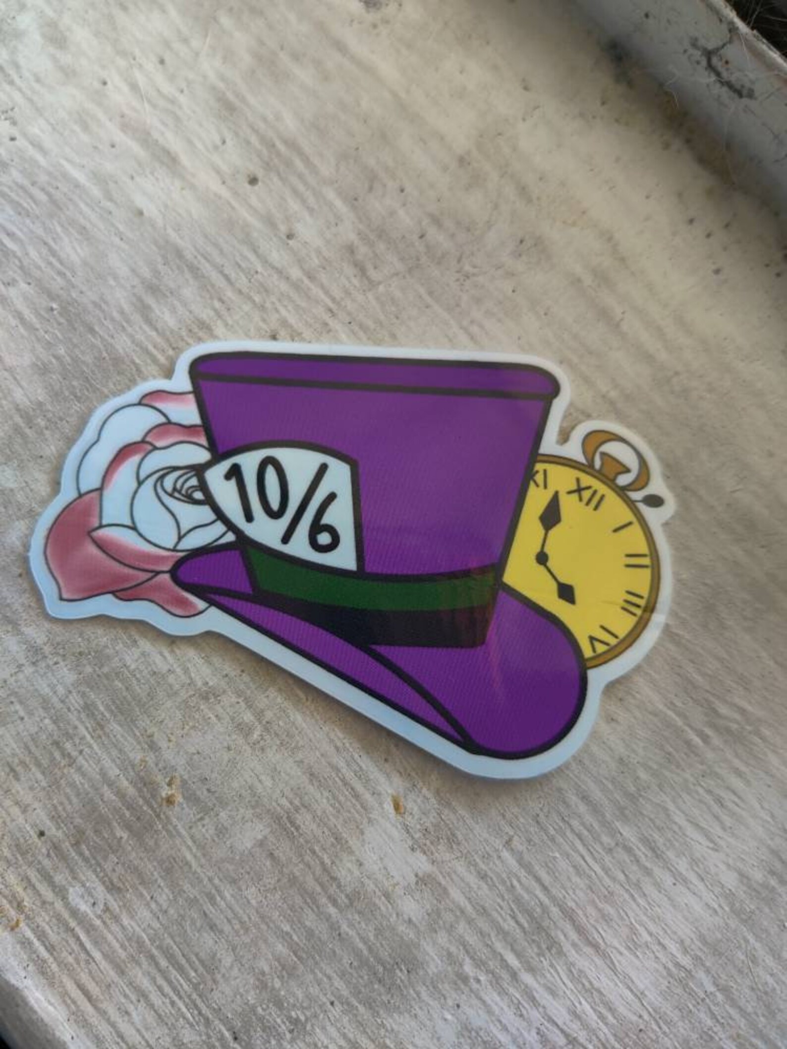 Mad Hatter Hat Sticker (waterproof) - Etsy