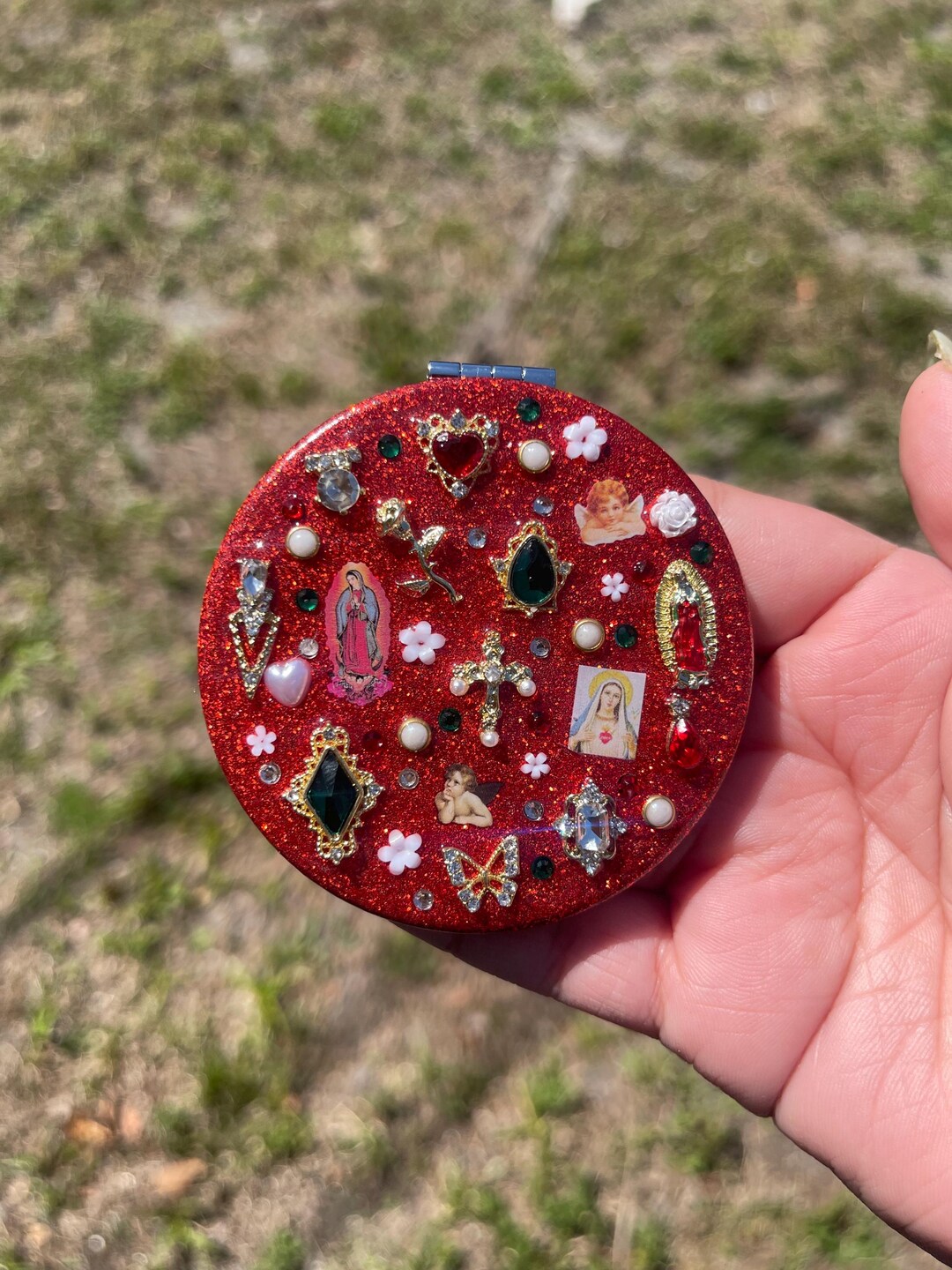 Virgencita Angelic Junk Mirrors - Etsy