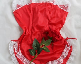 Red Lace Teddy - Etsy