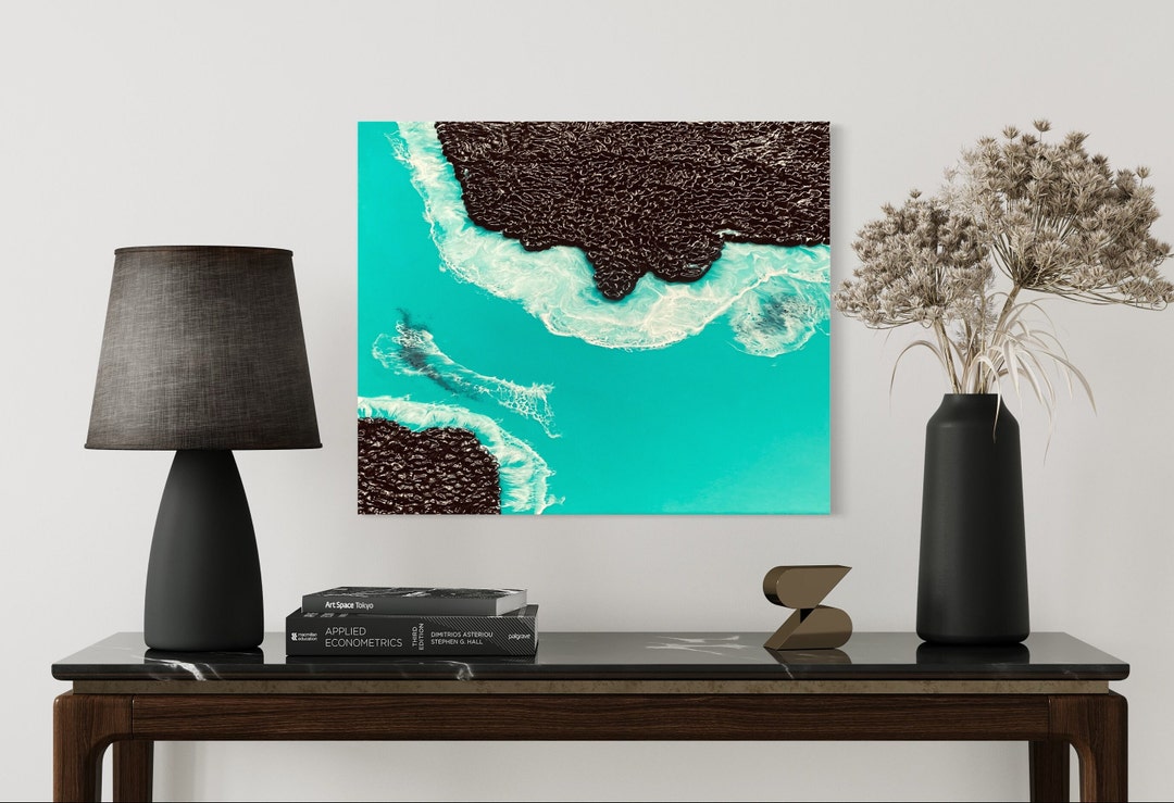 Ocean Vulcan, Interior Painting,resin Art, Abstract Art, Handmade Resin ...