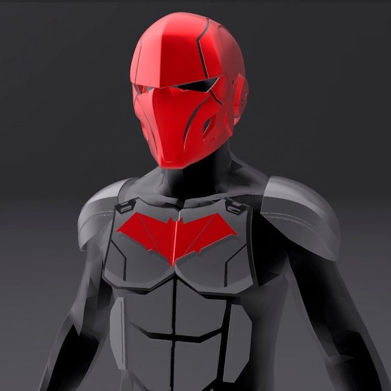 Red Hood and Red X Armor Files Helmets Included - Etsy