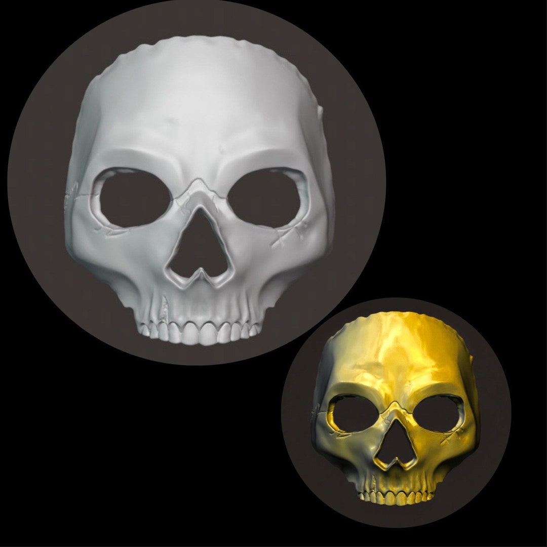 MW 2 Ghost Mask and Ghost Gilded Reaper - Etsy