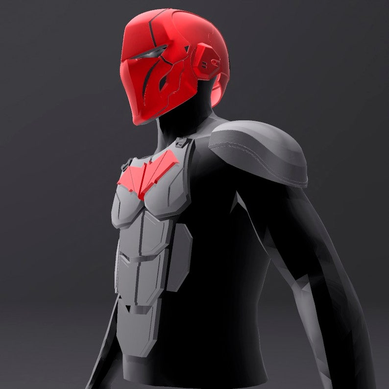 Red Hood and Red X Armor Files- Helmets Included - Etsy