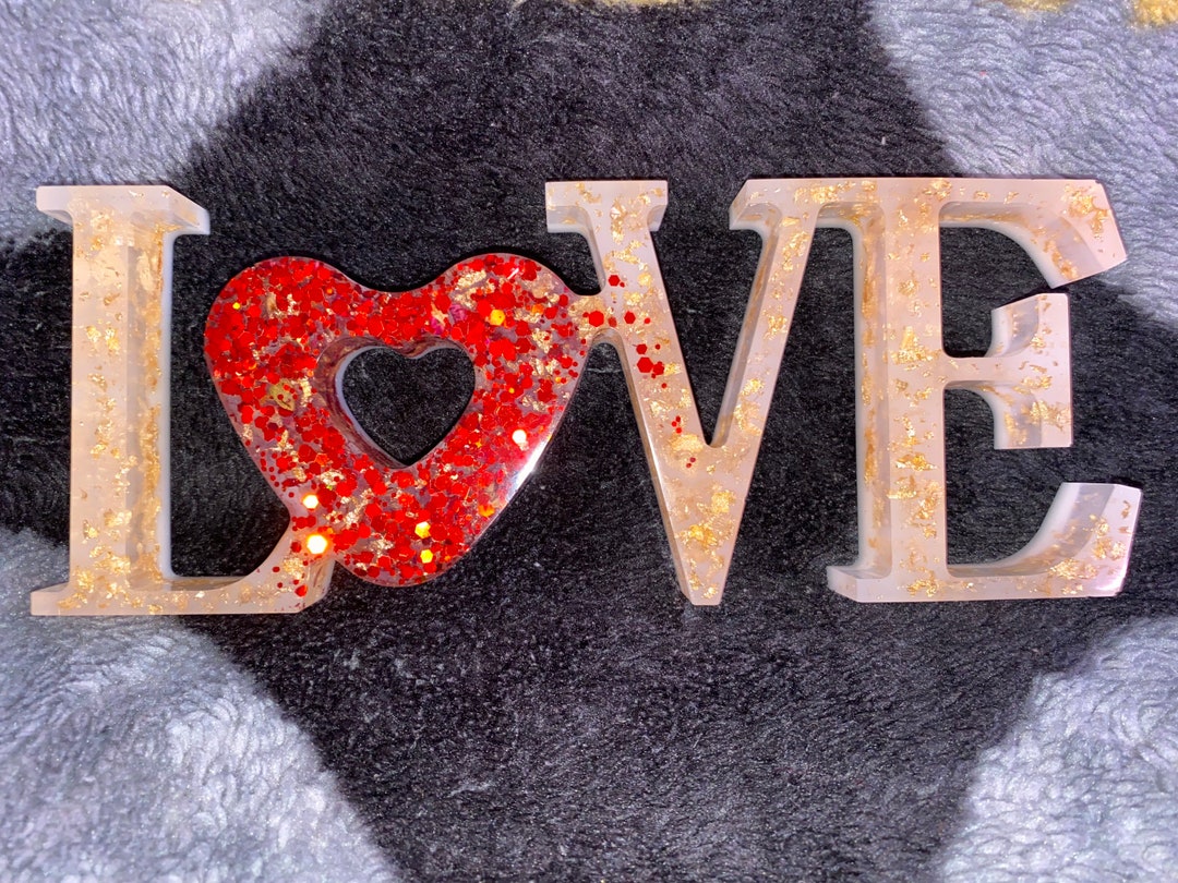 LOVE Sign With Heart Symbol (custom Made-to-order) - Etsy