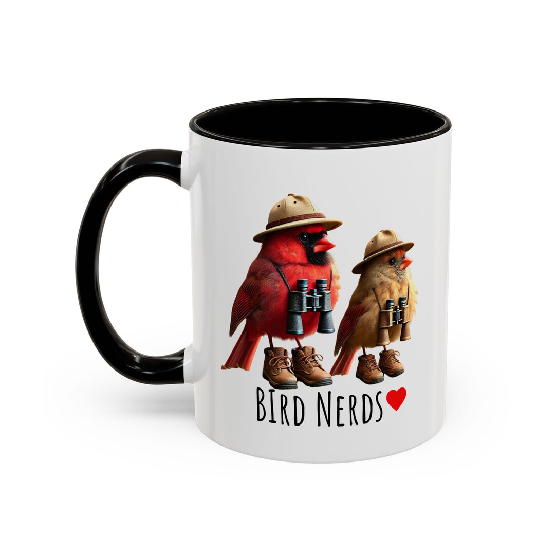 Cardinal Pair Couple Lover Bird Nerd Mug Cup, Bird Watcher, Bird Lover ...
