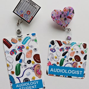 Audiogram Shaker Badge Holder/reel With Alligator Clip, Audiology ...