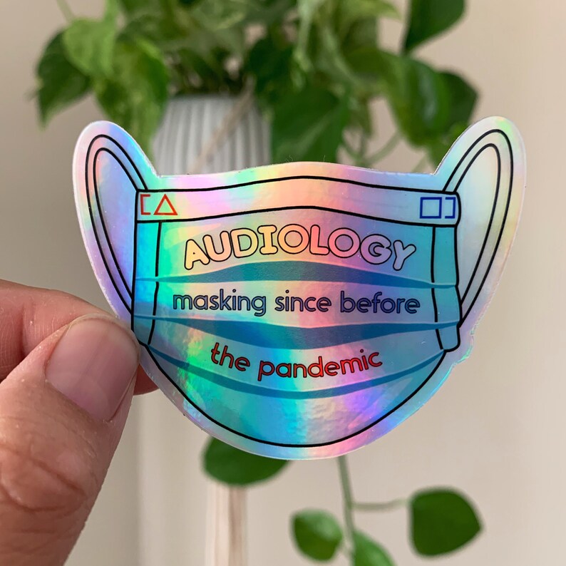 Audiology Masking Vinyl Sticker, Audiology, Audiologist, Grad School ...