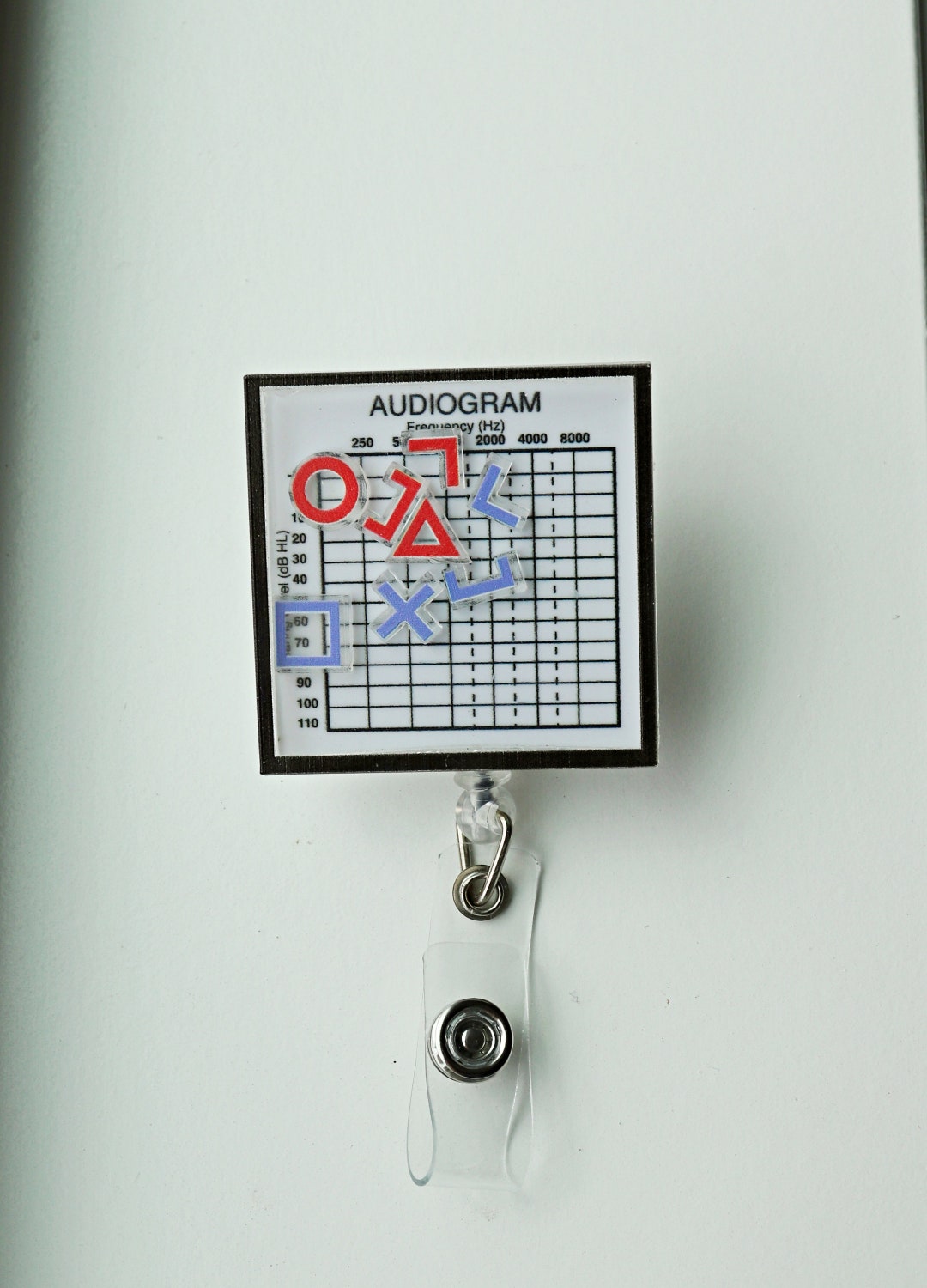 Audiogram Shaker Badge Holder/reel With Alligator Clip, Audiology ...