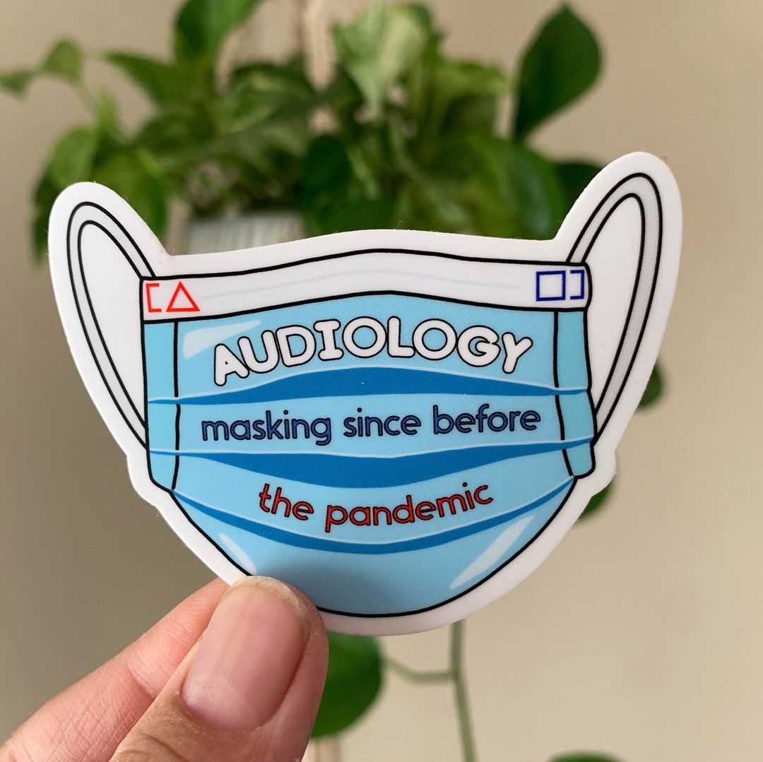 Audiology Masking Vinyl Sticker, Audiology, Audiologist, Grad School ...