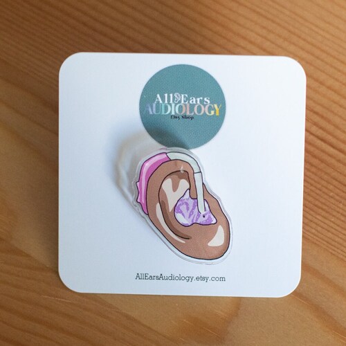 Cochlear Implant CI Ear Acrylic Lanyard/lapel/badge Pin - Etsy