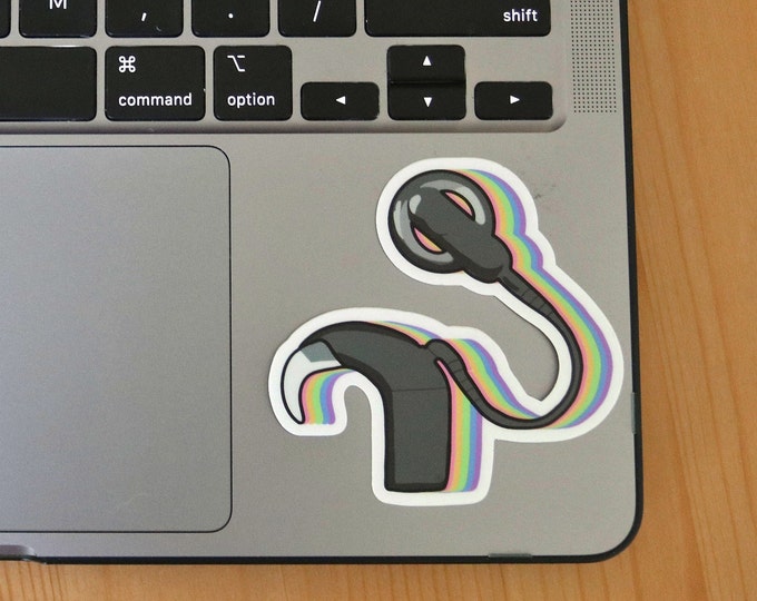 Cochlear Implant (CI) Color Stack Die Cut Vinyl Sticker, Audiologist ...