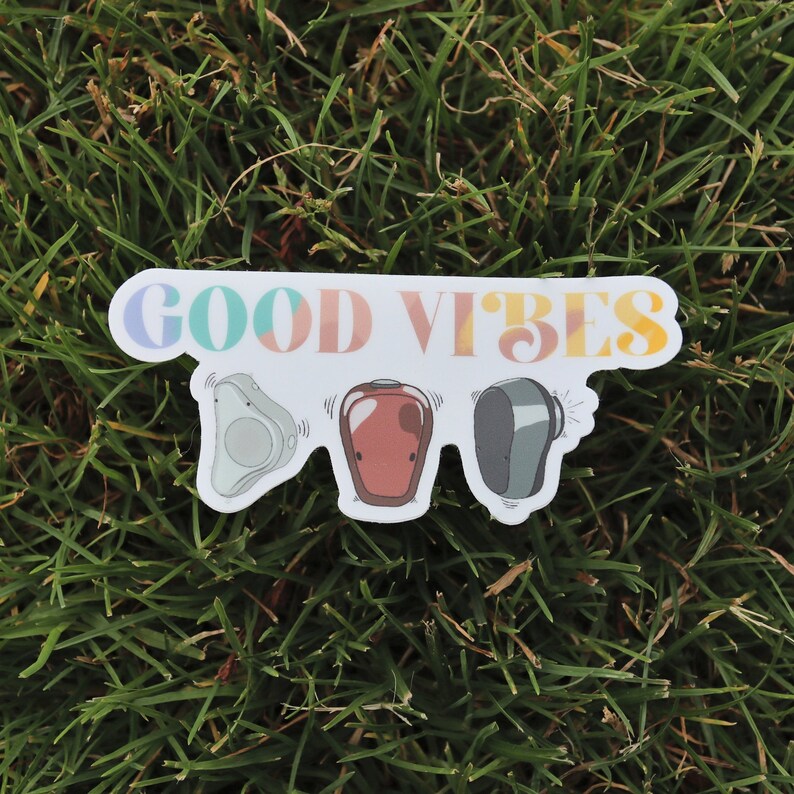 Good Vibes BCSP/BAHA Vinyl Sticker Audiologist Gift - Etsy