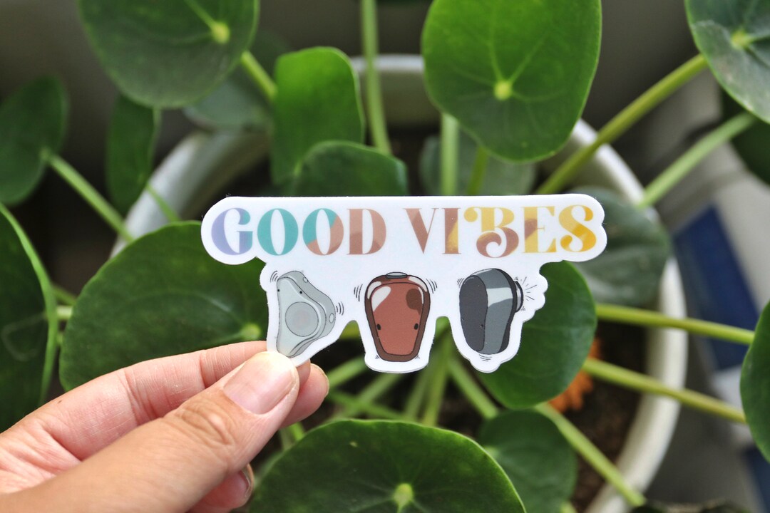 Good Vibes (BCSP/BAHA) Vinyl Sticker, Audiologist Gift, Audiology, Grad ...
