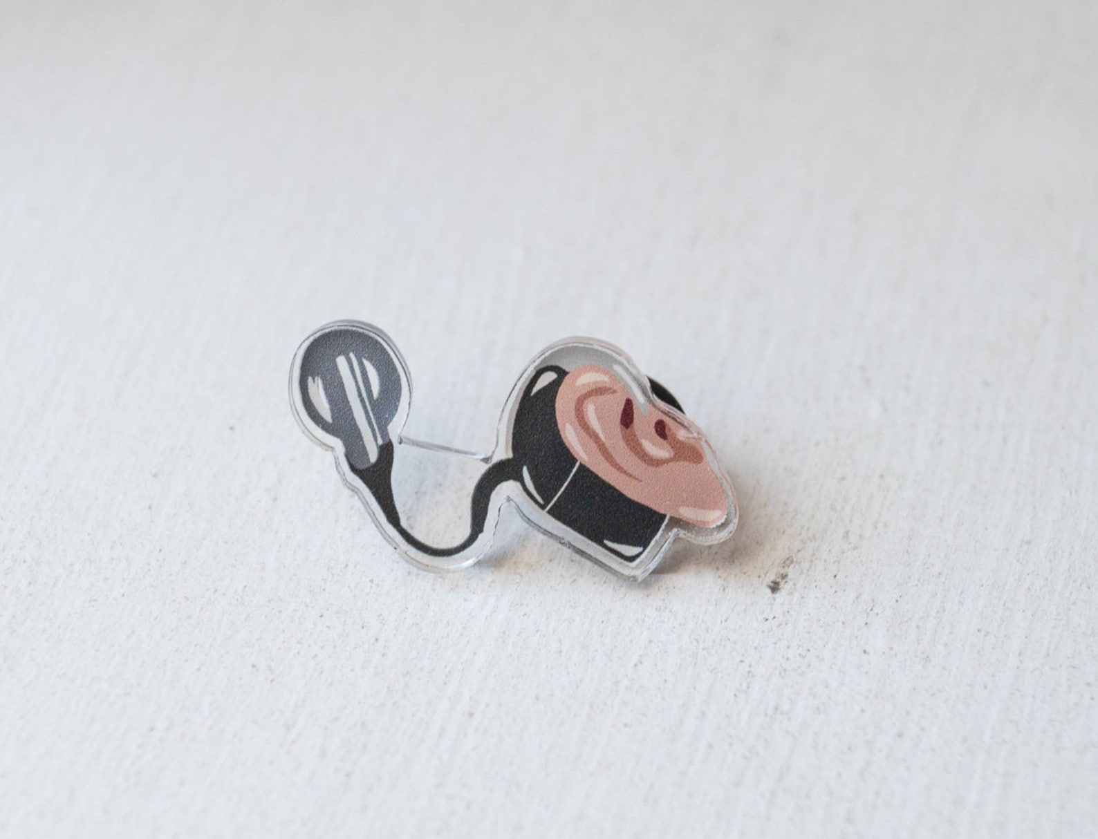 Cochlear Implant CI Ear Acrylic Lanyard/lapel/badge Pin - Etsy