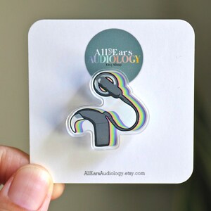 Cochlear Implant (CI) Color Stack Acrylic Pins, Audiologist Gift, Grad ...