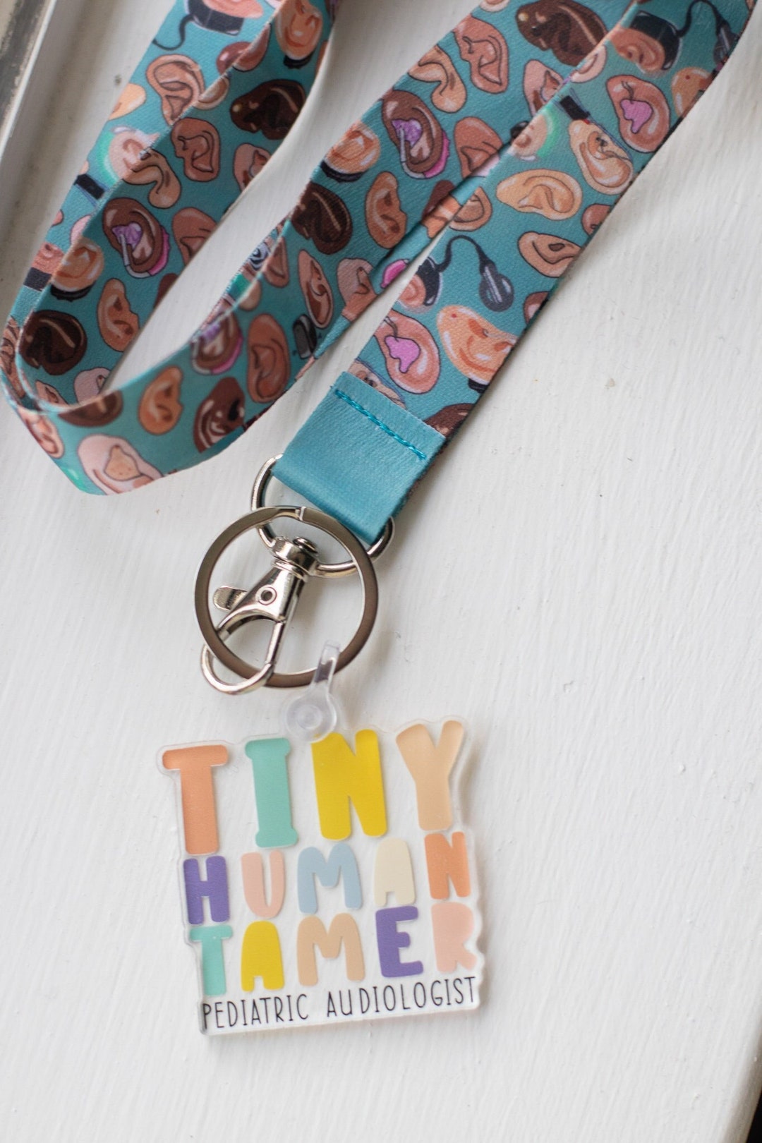 Tiny Human Tamer (pediatric Audiologist) Acrylic Keychain, Audiology ...