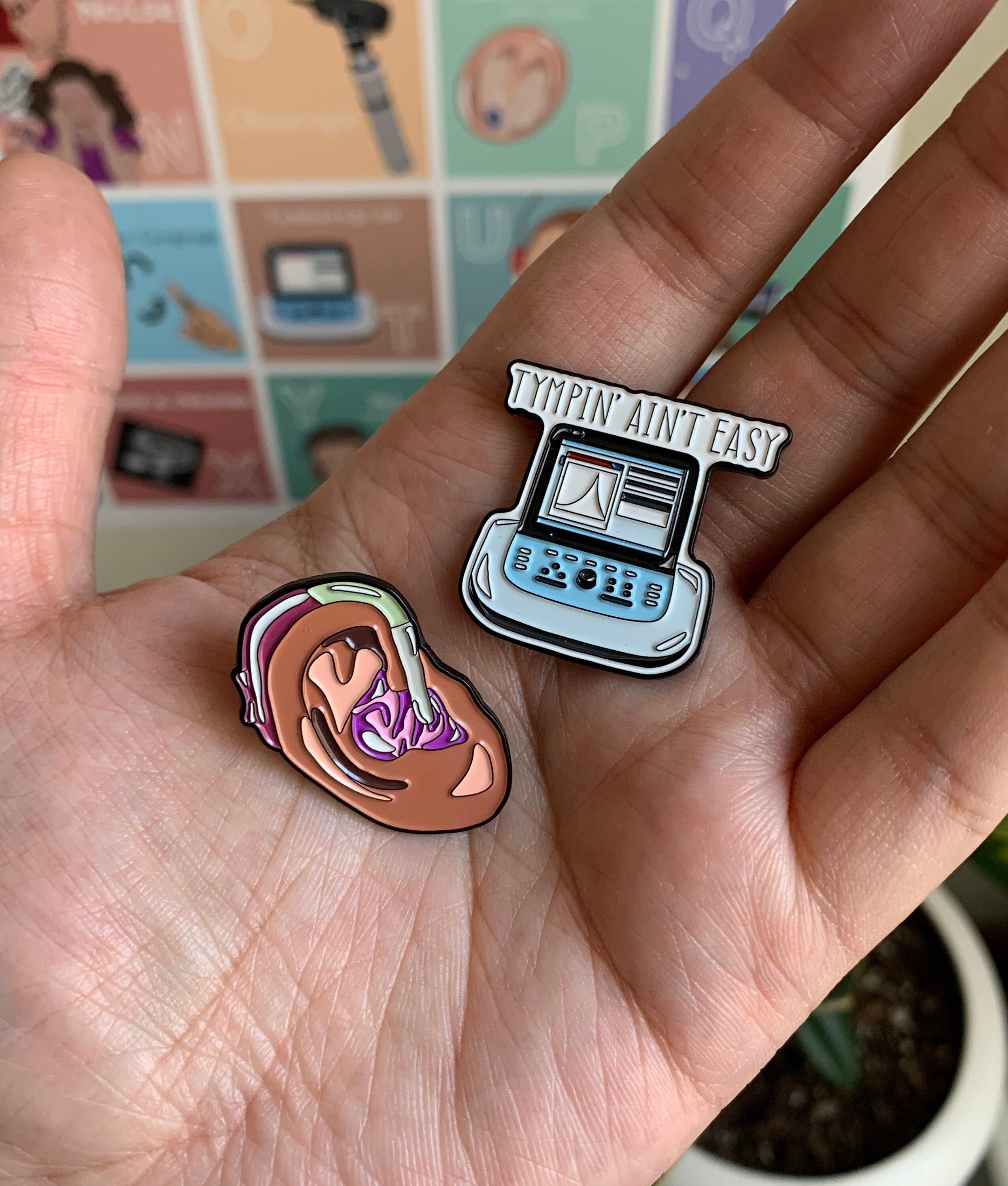 Tympin' Ain't Easy tympanometry Enamel Pin - Etsy