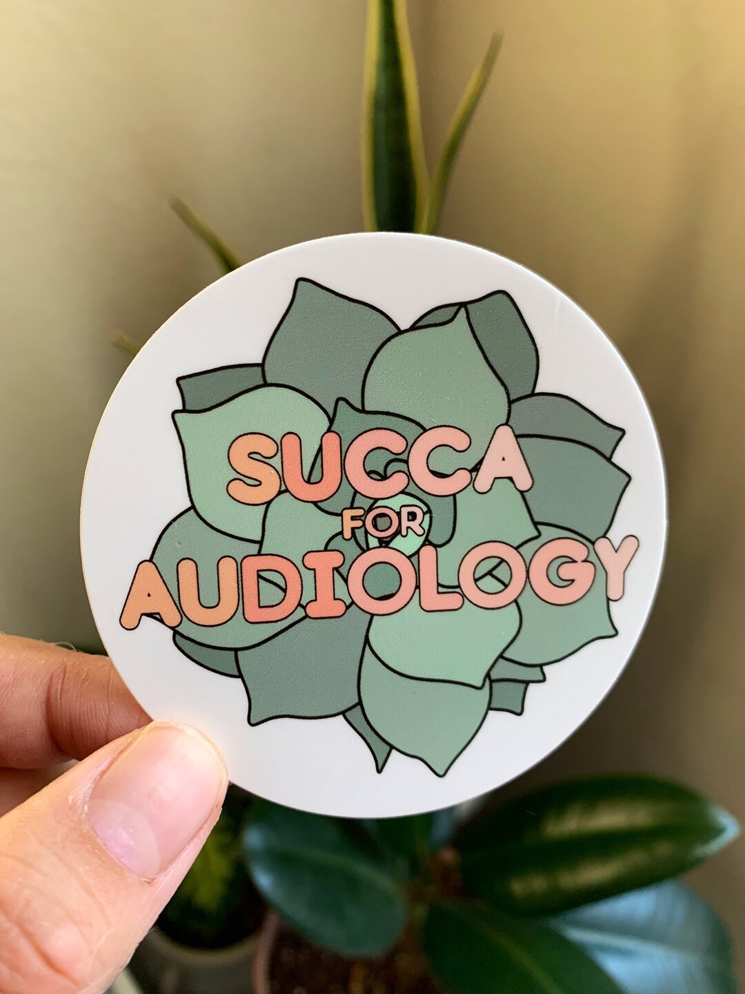 Succa for Audiology Round Vinyl Stickers - Etsy