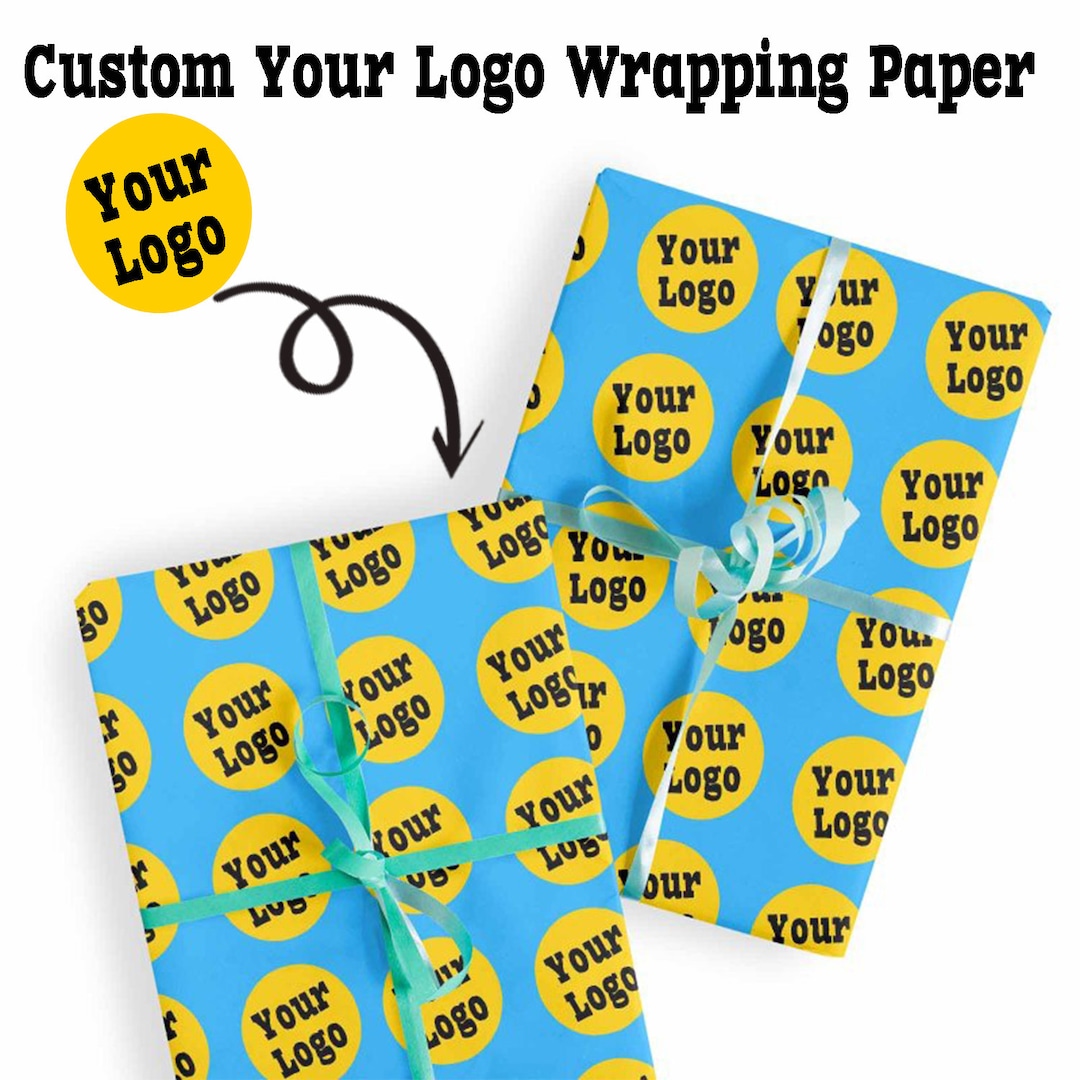 Custom Logo Wrapping Paper Gift, /company Anniversary Wrapping Paper ...