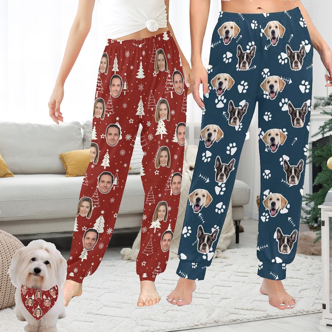 Custom Photo Pajama Pants, Personalized Face Sleepwear - Etsy