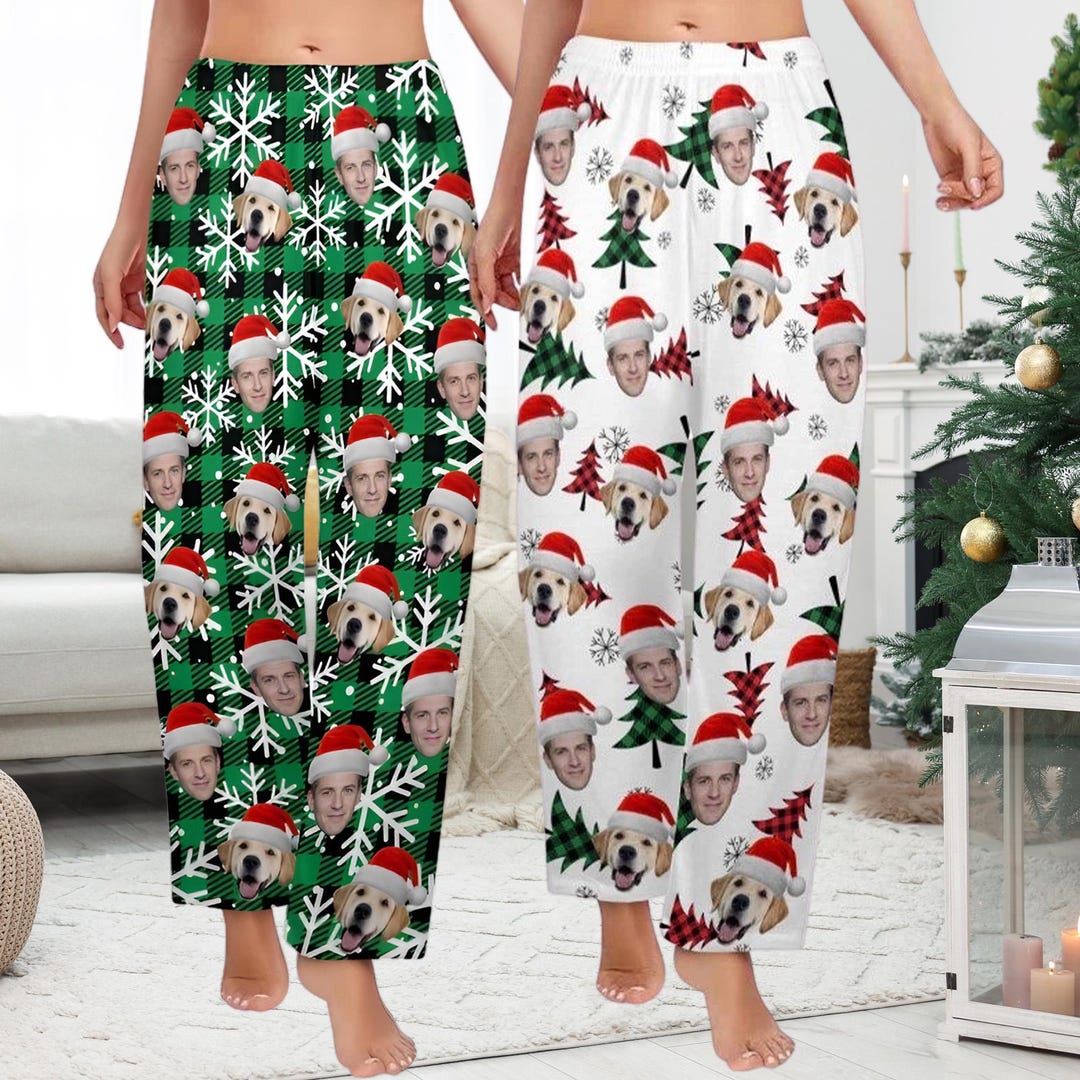 Custom Face Pajama Pants or Socks, Personalized Photo Gift - Etsy