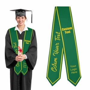 Personalized Graduation Stole: Custom College Grad Gift - Etsy
