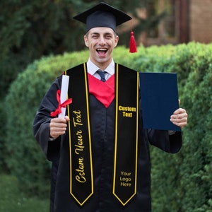 Personalized Graduation Stole: Custom College Grad Gift - Etsy