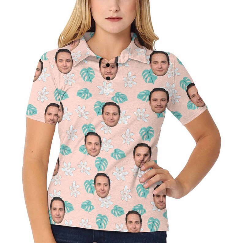 Custom All Over Print Polo Shirt: Personalized Photo Logo - Etsy
