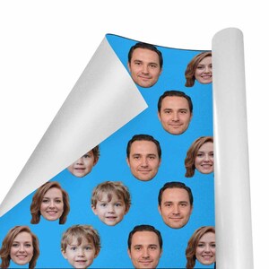 Custom Wrapping Paper Face Logo, Custom Gift Wrapping Paper Roll With ...