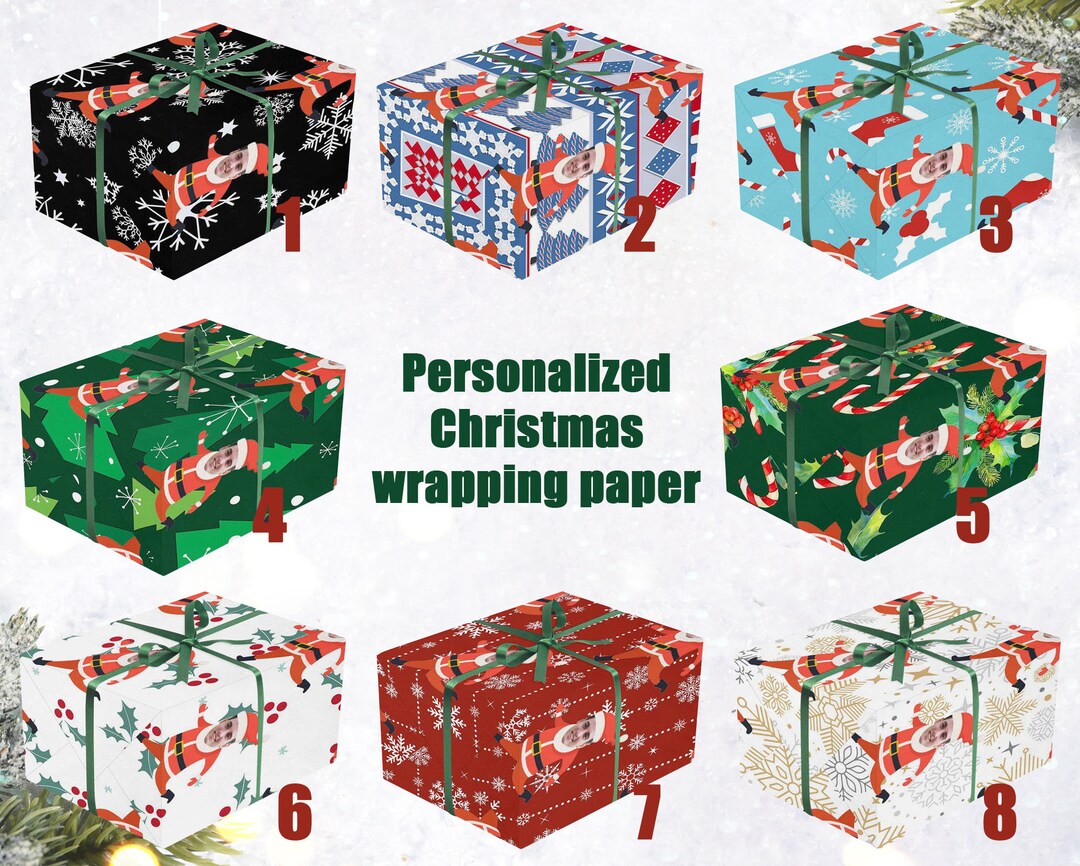 Custom Christmas Gift Wrapping Paper, Custom Christmas Gift Wrap ...