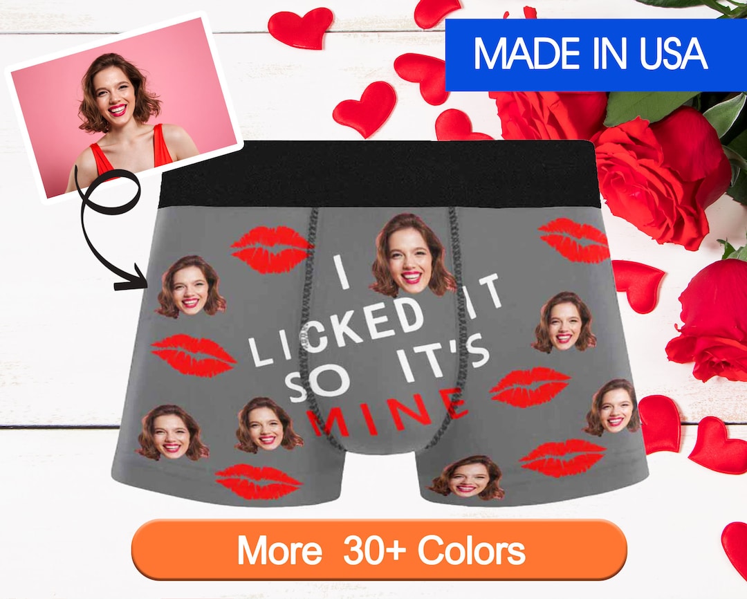 Custom Underwear With Face, Valentine's Day Gift, Custom Face Boxer for ...