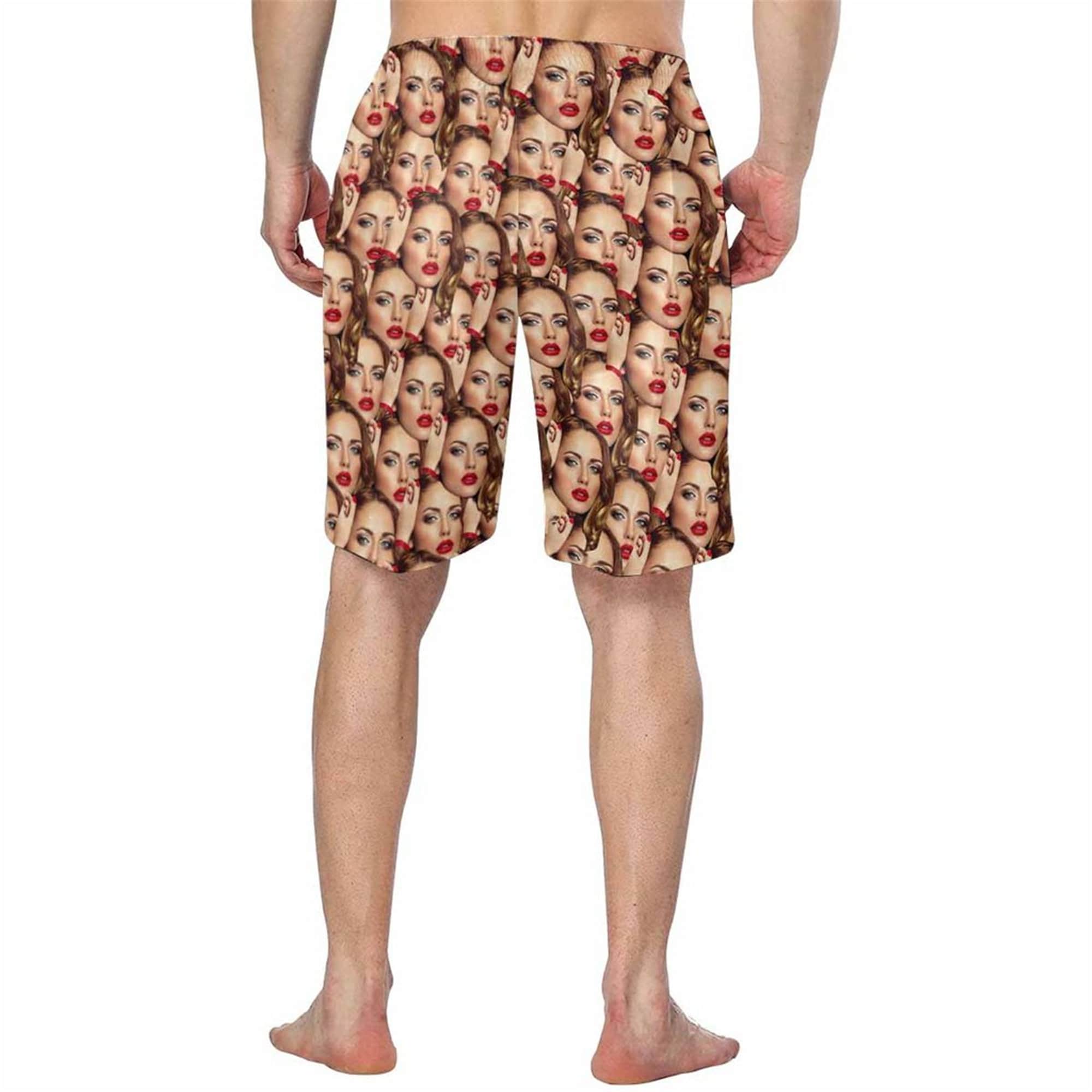 Custom Face Funny Photo Mens Swim Trunk Etsy