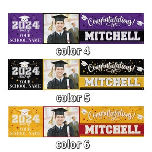 Personalized Graduation Banner,class of 2024 Graduation Photo Banner ...