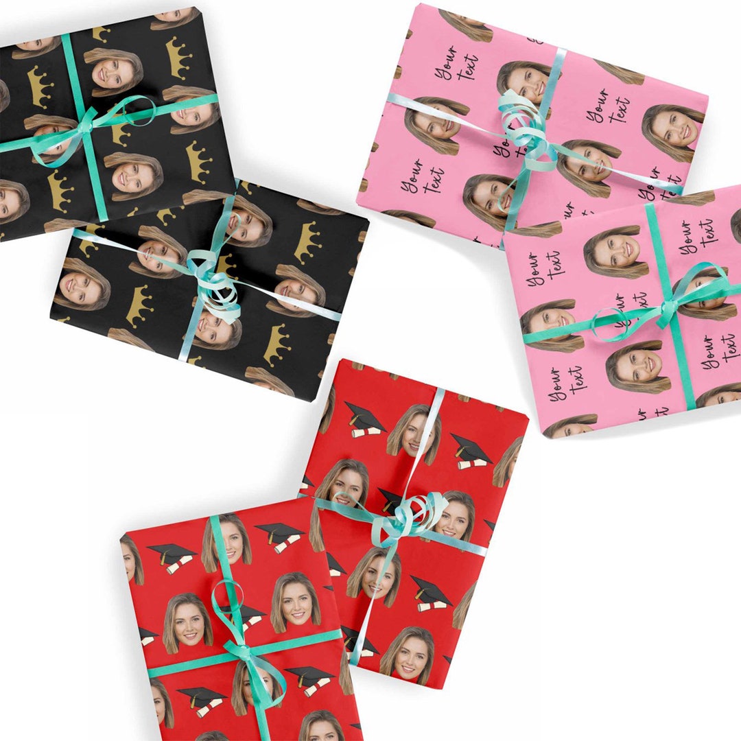 Custom Photo Wrapping Paper, Birthday Gift, Custom Wrapping Paper ...