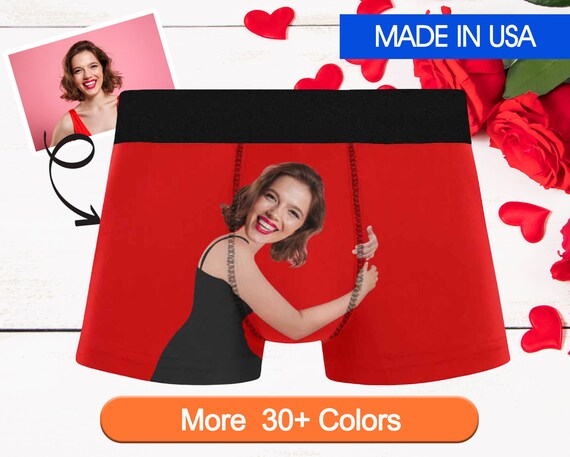 Custom Boxer Briefs Face Face Boxer Custom Valentine's - Etsy