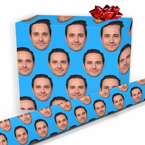 Custom Wrapping Paper Face Logo, Custom Gift Wrapping Paper Roll With ...