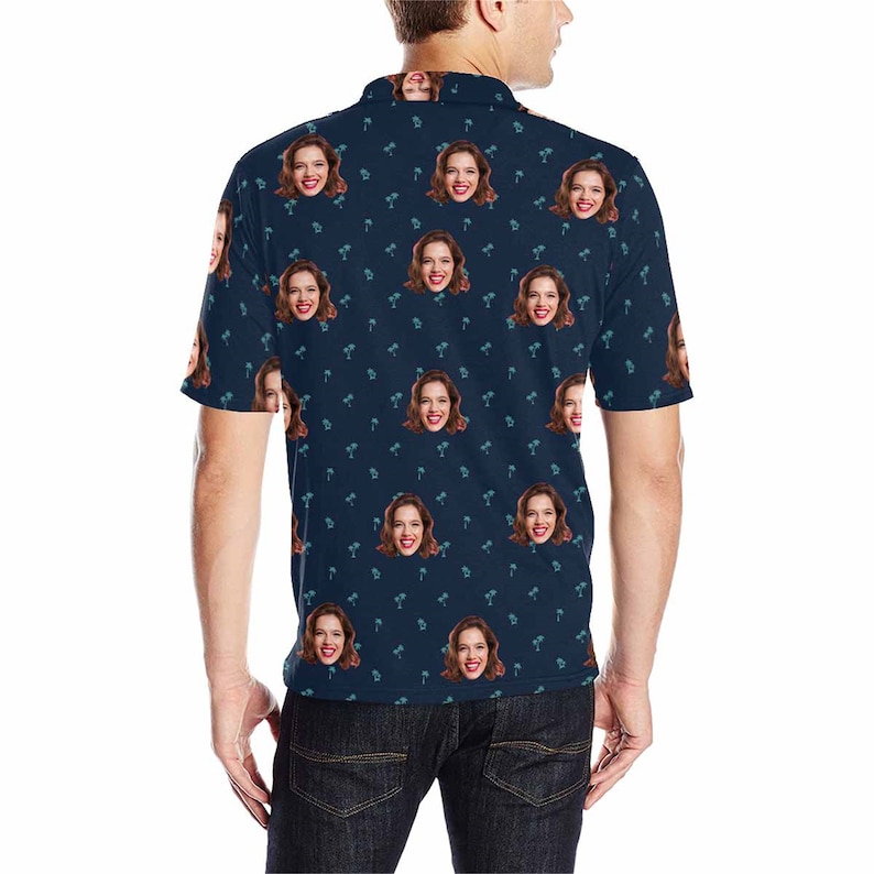 Custom All Over Print Polo Shirt: Personalized Photo Logo - Etsy