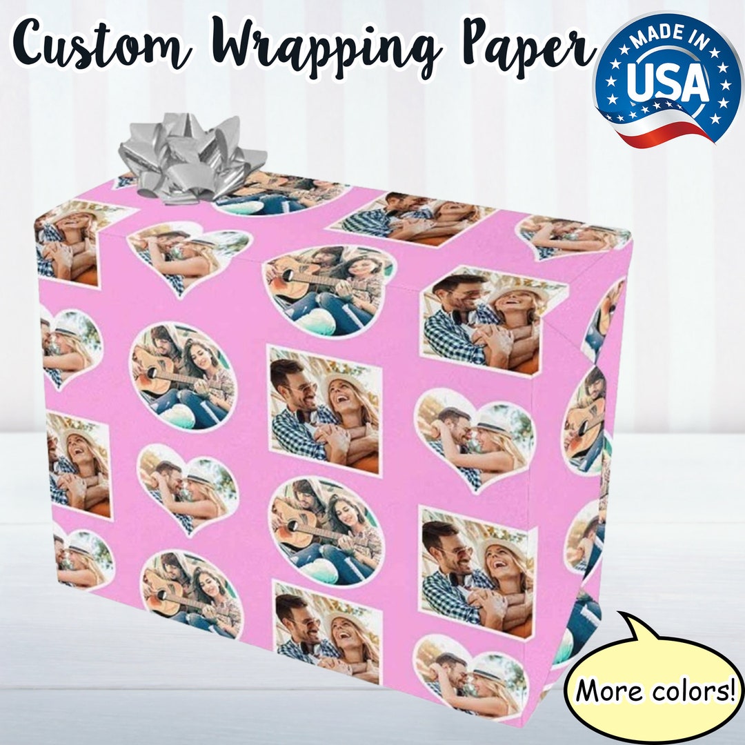 Custom Photo Gift Wrapping Paper: Personalized Holiday Birthday - Etsy