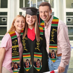 Personalized Graduation Stole, Custom Graduate Stoles Name, Graduation Gift Idea, Grad Stole ...