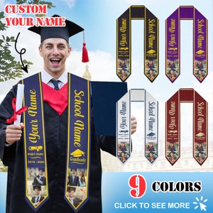 Personalized Graduation Stoles Sash Class of 2025 - Name on Graduation Stole Graduation, 2025 ...